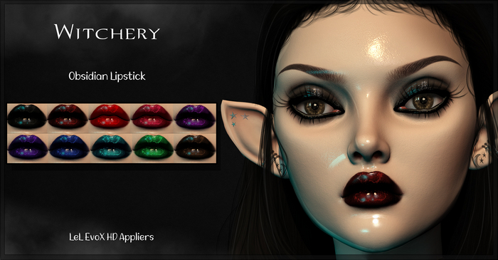 Second Life Marketplace [witchery] Obsidian Lipstick
